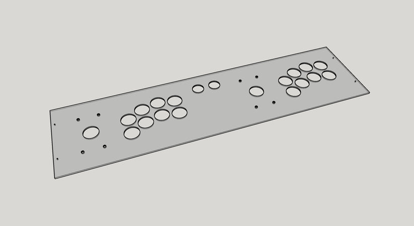 Acrylic Control Panel Cover for LVL27 Bartop – LEP1 Customs